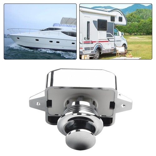 Sleek Push Button Latch Knob Perfect for Campervan Cupboards and Doors ...