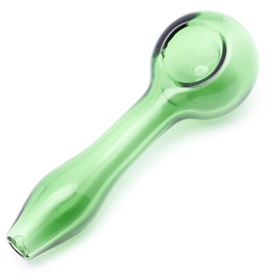 4.3" Clear Green Glass Smoke Bowl Smoking Pipes Slim Tobacco Bowls ...