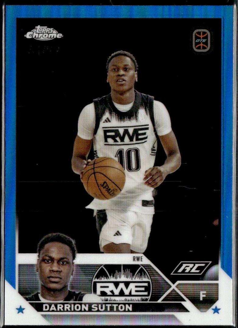 2023-24 Topps Chrome OTE Overtime Elite - Darrion Sutton #88 Blue ...