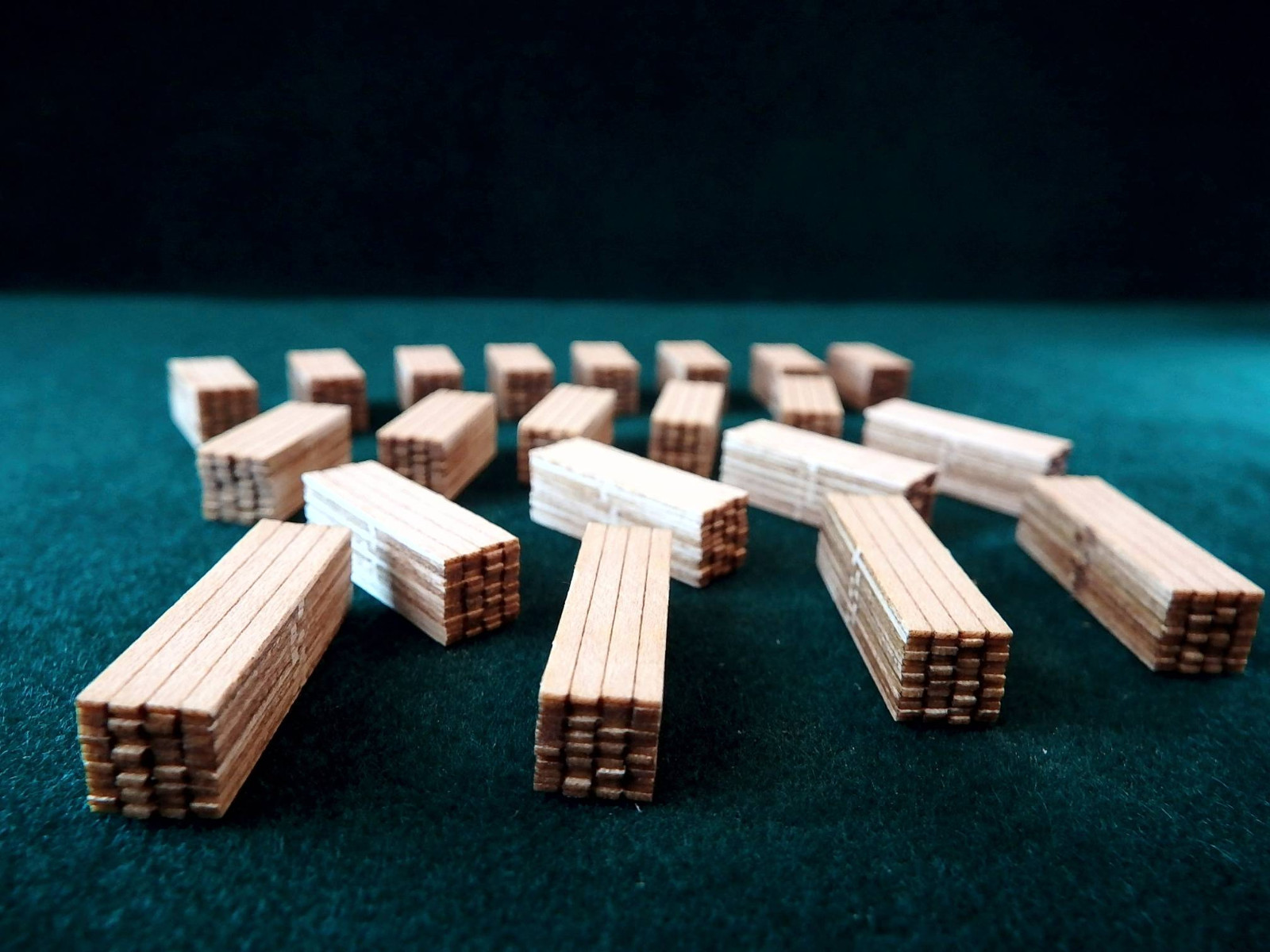 N Scale DIY Lumber Yard - 21 Stacks 2” x 12” - 4ft x 4ft Loads Various ...