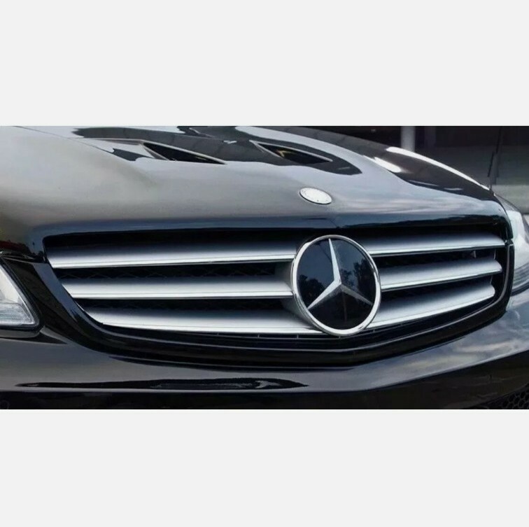 Mercedes Front Grille Star Emblem Distronic Upgrade AMG Style Plate ...