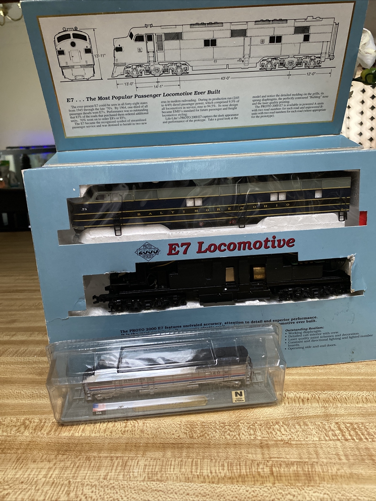 Proto 2000 Series E7 Locomotive Ho Scale And Amtrak Bundle | eBay
