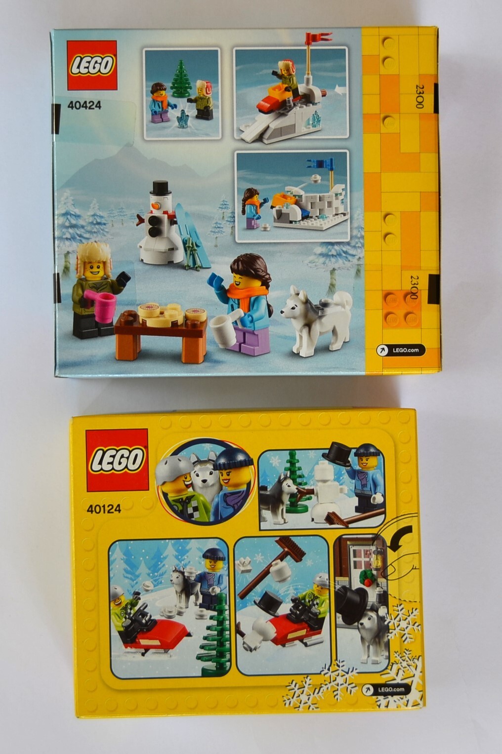 LEGO Christmas 40424 Winter Snowball Fight & 40124 Winter Fun | eBay