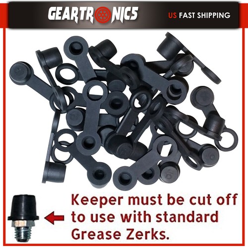(25 Pack) Brake Bleeder Screw Caps Grease Zerk Fitting Cap Rubber Dust ...