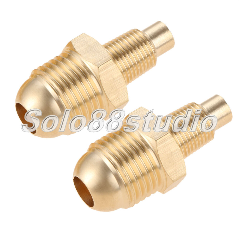 2x Propane Orifice Adapter Connector Tube Fitting 3/8" Flare 1/8" Mnpt ...