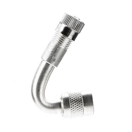 1 Pc 45 90 135 Degree Bend Tyre Valve Adaptor Smooth Surface Us Silver ...