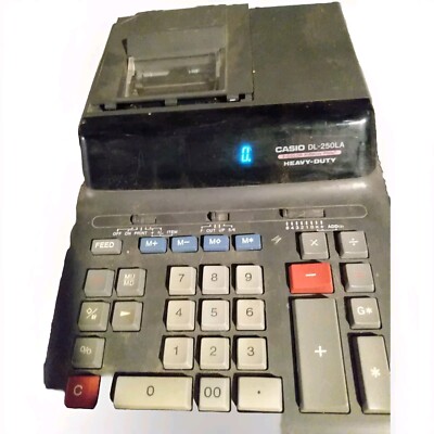 Casio DL - 250 La Two Color Ribbon Print Heavy Duty It Works | eBay