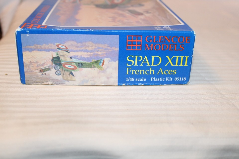 1/48 Scale Glencoe Models, SPAD XIII Airplane Model Kit #05118 BN Open ...