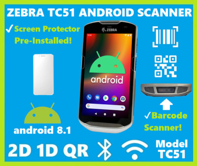 Zebra TC51 Wireless Android Handheld 2D/1D/QR Code Barcode Scanner!🔥⭐ ...
