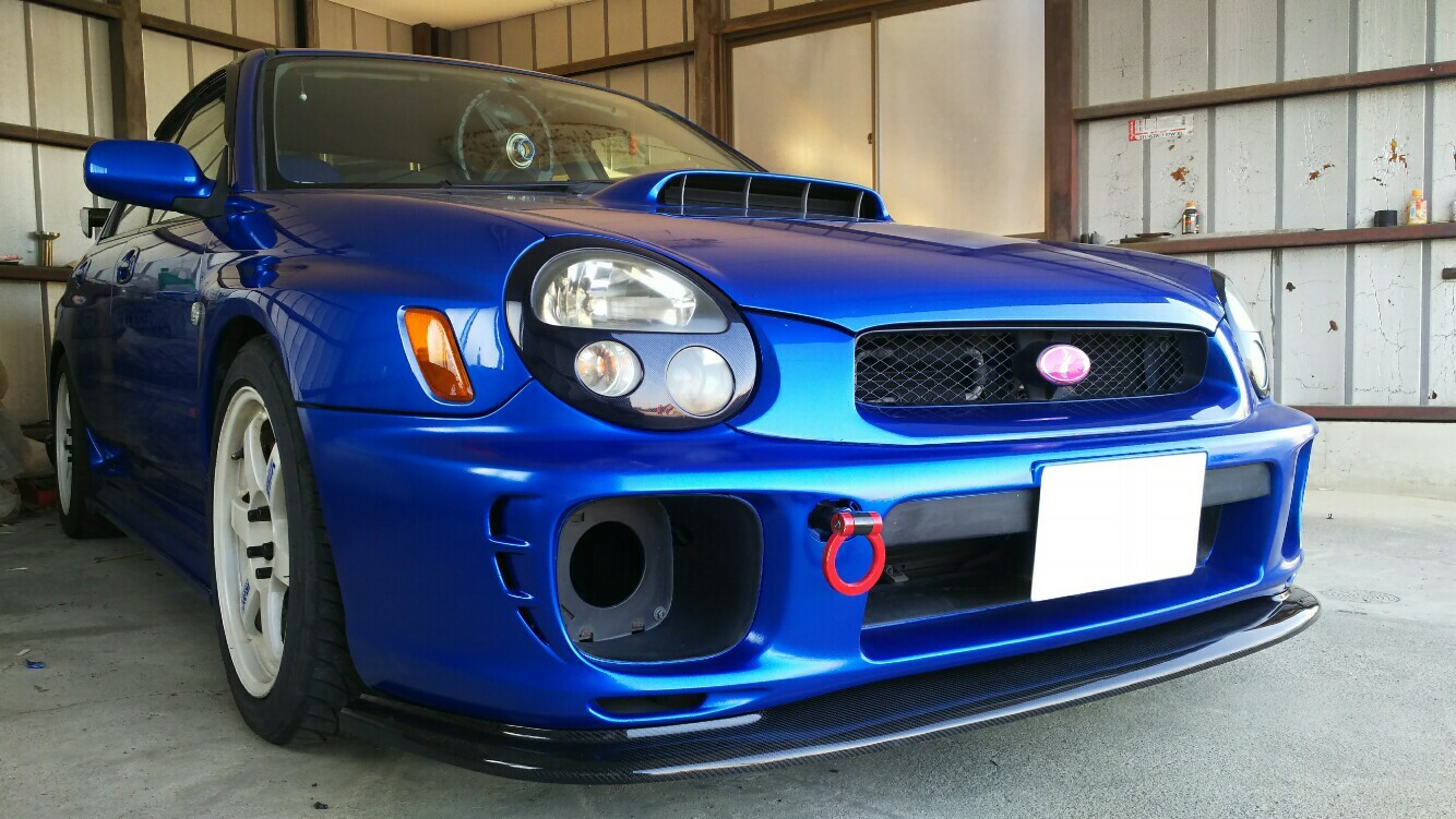 SUBARU IMPREZA WRX STi GDB GDC Genuine Pink " i " Front Grill Emblem ...