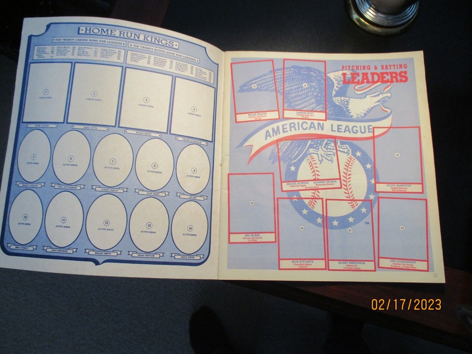 1983 Topps Baseball Sticker Album 32 Pages - Ready To Be Completed | eBay