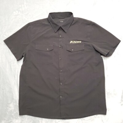 Klim Shirt Mens XL Black Performance Snowmobile Racing Mechanic Pit ...