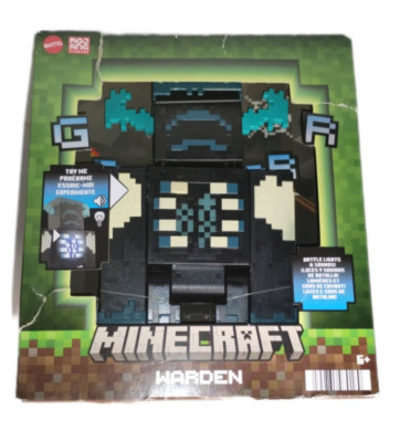 Mattel Mojang Minecraft 6" Warden Action Figure w/Lights & Sounds - NEW ...