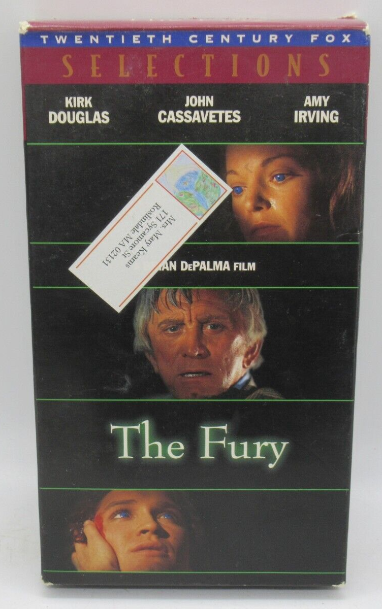 THE FURY - 20TH CENTURY FOX SELECTIONS VHS VIDEO MOVIE, KIRK DOUGLAS ...