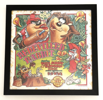 RARE! Warner Bros. Looney Tunes Classics~1994 Framed Calendar Art~Taz ...