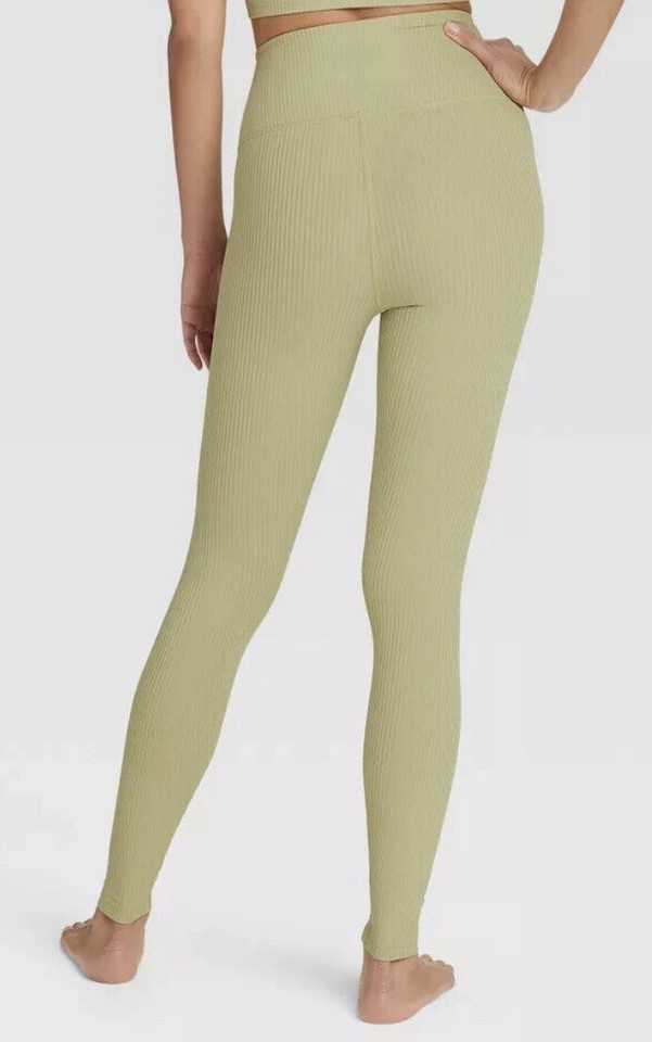 NEW Women's Ultra High-Rise Rib Leggings 27" - All in Motion Olive ...