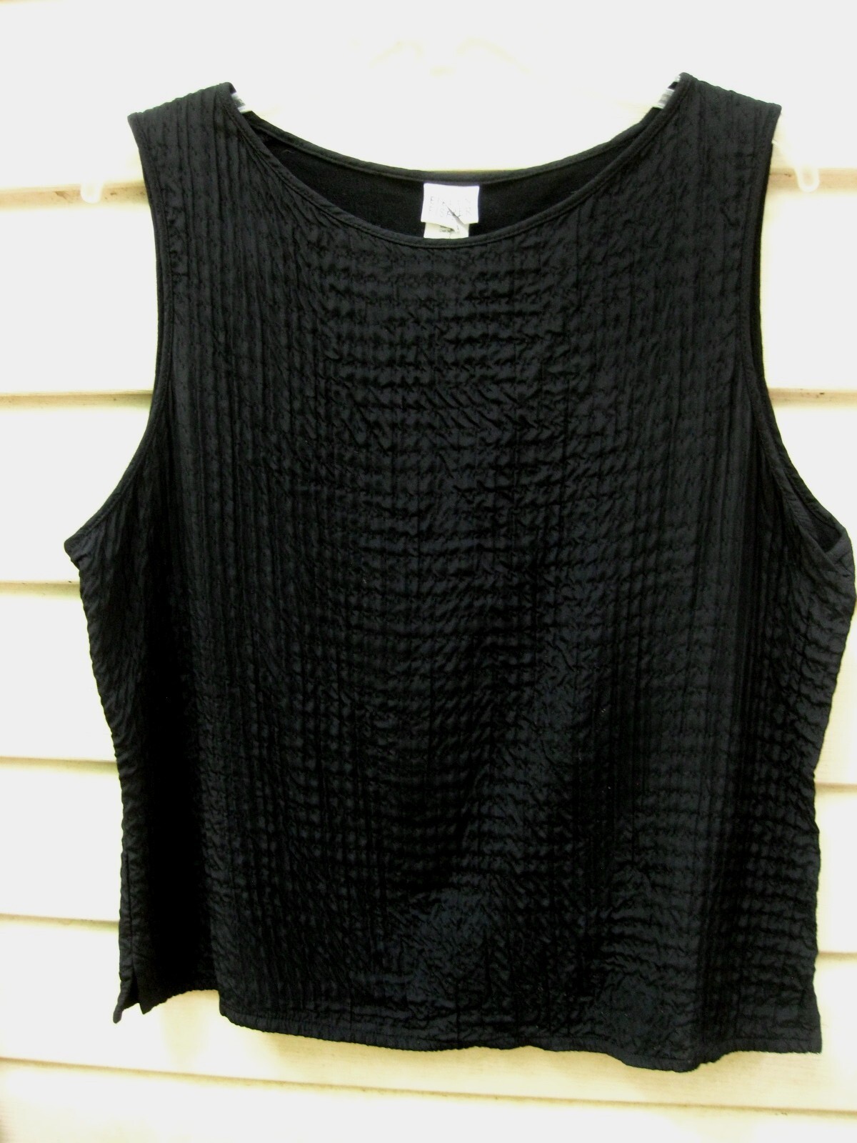 Eileen Fisher Crinkled Top~Artsy Texture~Viscose/Woo… - Gem