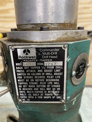 Drilling & Tapping - Head Drill Press