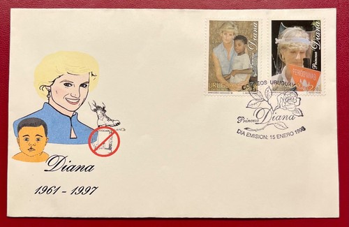 URUGUAY * SPECIAL POSTMARK "PRINCESS DIANA" - COVER WITH YVERT # 1700 ...
