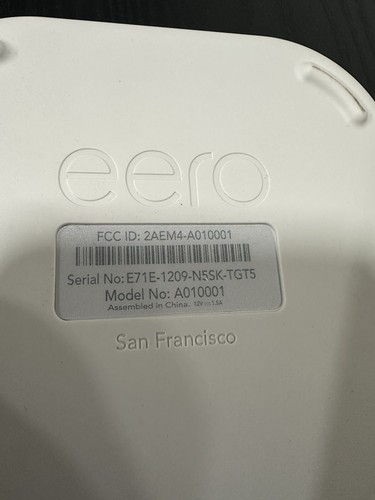 eero Home 1st Gen Dual Band A010001 Mesh WiFi Router 4pc, Missing (1 ...