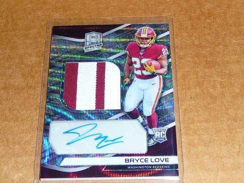 2019 Panini Spectra BRYCE LOVE AUTOGRAPH/AUTO JERSEY PATCH COMMANDERS ...