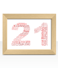 Personalised 21st Birthday Gift - Twenty First Birthday - Number 21 ...