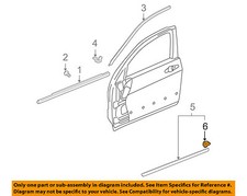 Honda OEM 75328 SR 3 a 01 Door Body Side Molding Clip for sale online ...