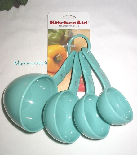 Kitchenaid Aqua Sky Measuring Cup Set - Kitchen Gadget Soft Grip ...