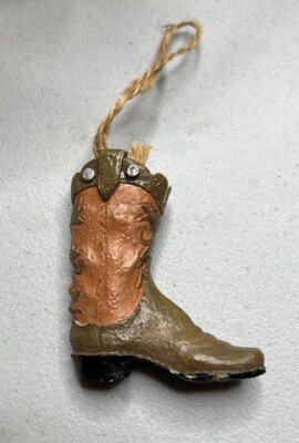 COWBOY BOOT CHRISTMAS TREE ORNAMENT Loose No Box | eBay