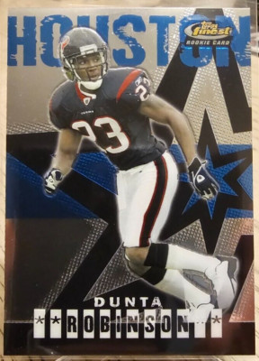 2004 Topps Finest Dunta Robinson RC #64 Houston Texans | eBay