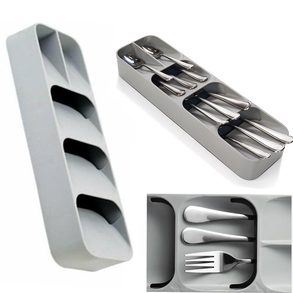 Drawer Cutlery Organizer Tray Kitchen Storage Holder Rack for Cutlery ...