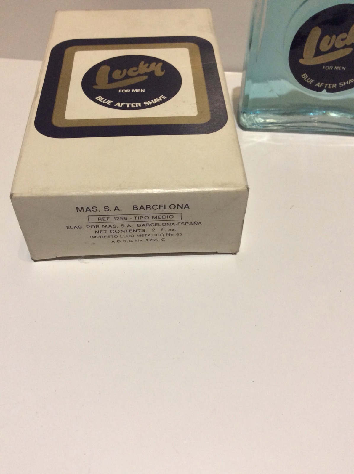 LUCKY FOR MEN BLUE AFTER SHAVE DE MÁS COSMETICS 60 ML, VINTAGE AÑOS 70 ...