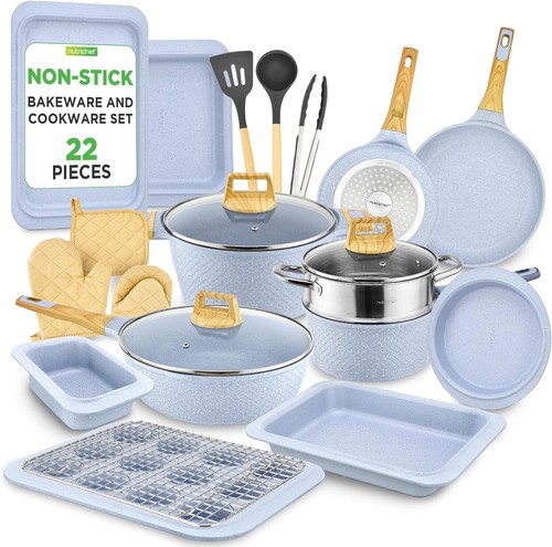 22-Piece Cookware and Bakeware Set | Professional Home Kitchen ...