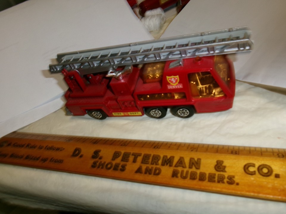 Matchbox Super Kings K-9 Fire Tender Denver Aerial Ladder Truck 1972 ...