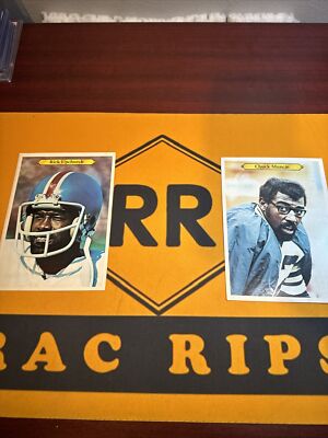 1980 Topps Oversized Cards Football Rick Upchurch And Chuck Muncie | eBay