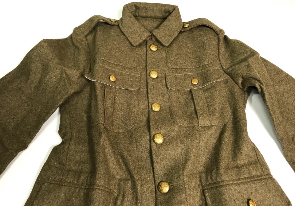 WWI BRITISH P1902 WOOL SERVICE DRESS COMBAT FIELD TUNIC JACKET- LARGE ...