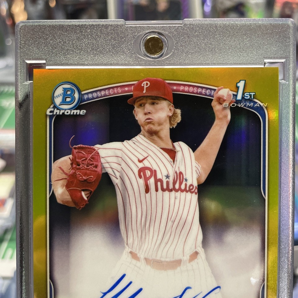 2025 Bowman Chrome Mavis Graves 1st Auto Yellow Refractor 51/75 ...