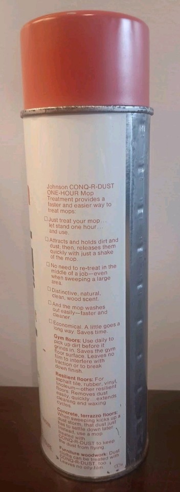 Johnson CONQ-R-DUST Pressurized One Hour Mop Treatment Kit-in-a-Can 17 ...