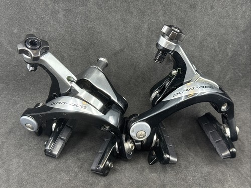 Shimano DURA-ACE BR-9000 Dual Pivot Black Silver Rim Brake Caliper Set ...