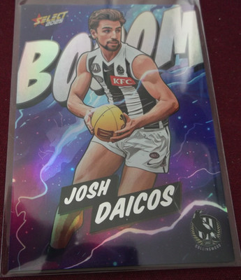 2025 SELECT FOOTY STARS AFL CARD BOOM COLLINGWOOD MAGPIES JOSH DAICOS ...