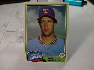 1981 Topps Baseball #656 - Jon Matlack - Texas Rangers 81-706 | eBay