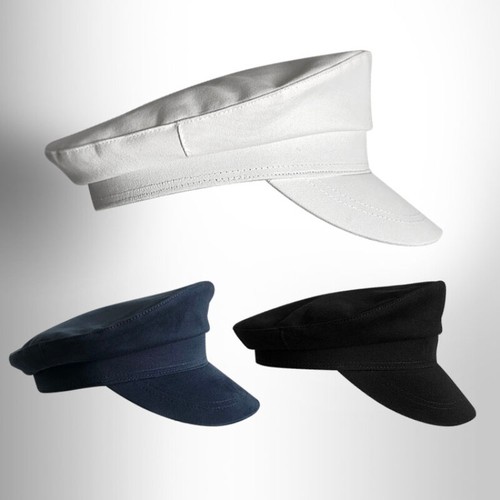 Men Military Style Hat Army Flat Caps Chauffeur Sun Protection Navy ...