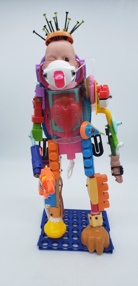 Upcycled Toy SCULPTURE Toy Junk Art by New York Graffiti Artist PUKE ...