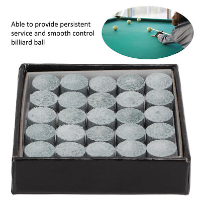 50pcs Soft Pool Snooker Billiards Tips Replacement Leather Tips Parts ...