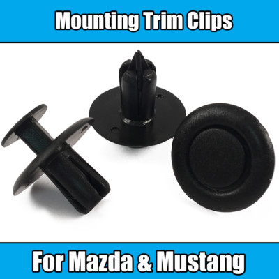 10x Clips For Mazda Interior Panel Trim Clip Fascias Push-Type Black ...