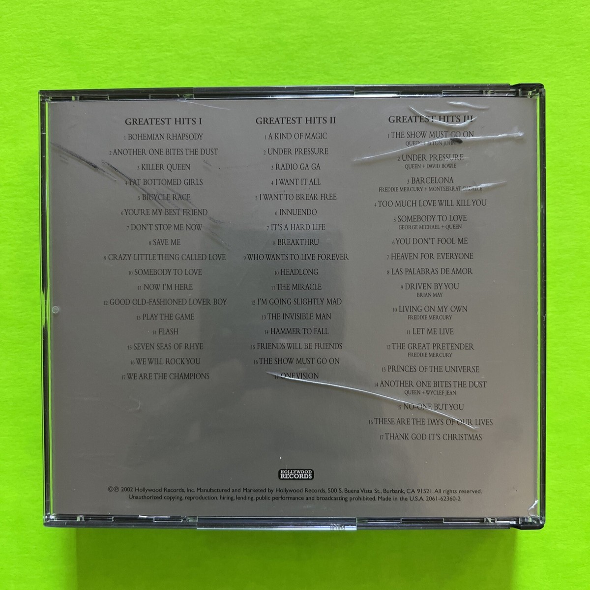 Queen Greatest Hits Platinum Collection