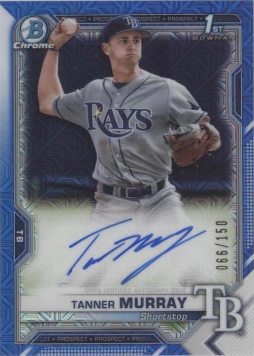 2021 Bowman Chrome - Prospect Autographs Tanner Murray #CPA-TM Hta ...