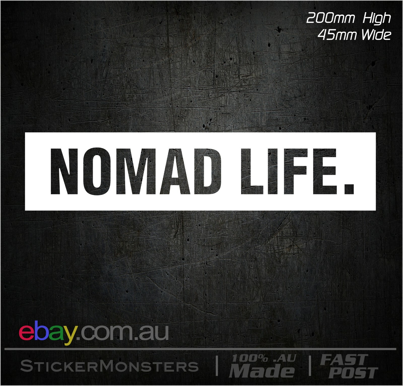 Grey Nomad Life Sticker Decal 200mmW Camping Caravan Tour Jayco RV | eBay