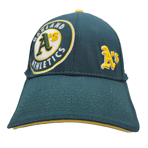 Oakland A's Athletics MLB New Era Mens Medium Large Green Yellow Fitted ...