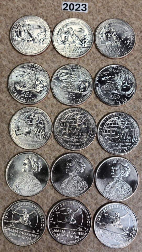 2023 P D S American Women Quarters Program (15 coins set) *ON HAND* | eBay